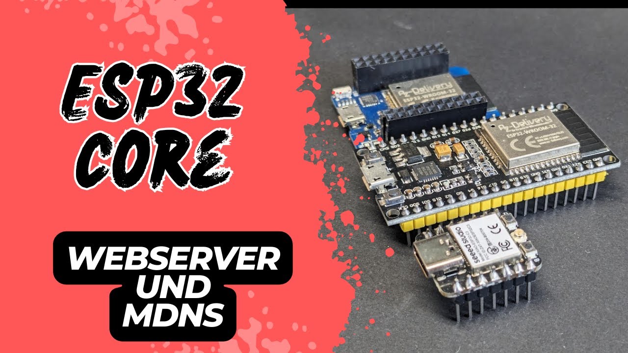 Esp32 Core Webserver Mdns Einfaches Beispiel Youtube