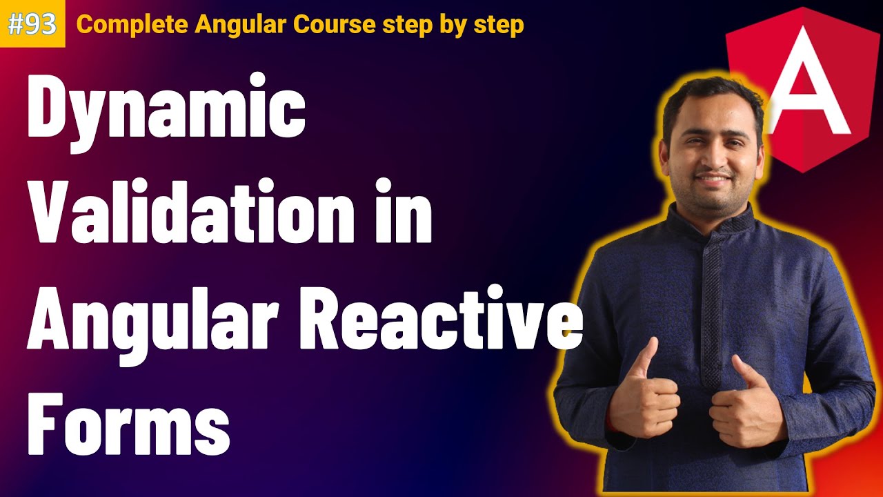 Dynamic Validation In Angular Reactive Form Reactive Forms In Angular