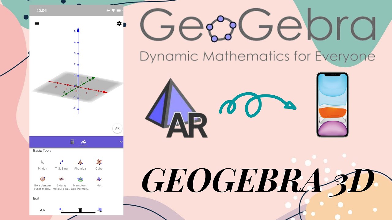 Geogebra 3d Calculator Augmented Reality Ar Limas Youtube