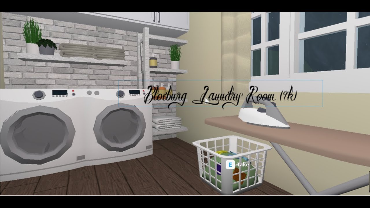Cute Aesthetic Bloxburg Laundry Room Ideas