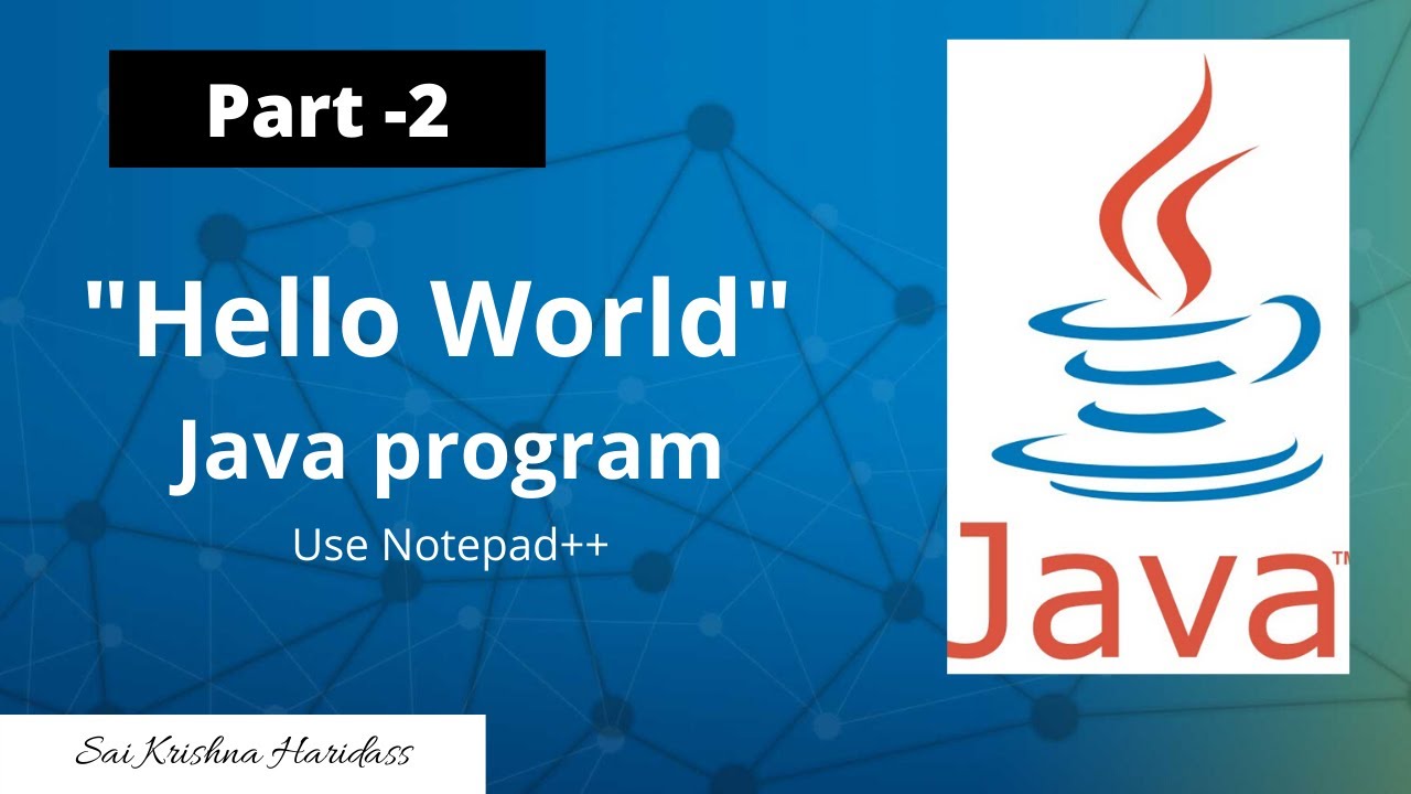 Hello World Java Program Youtube