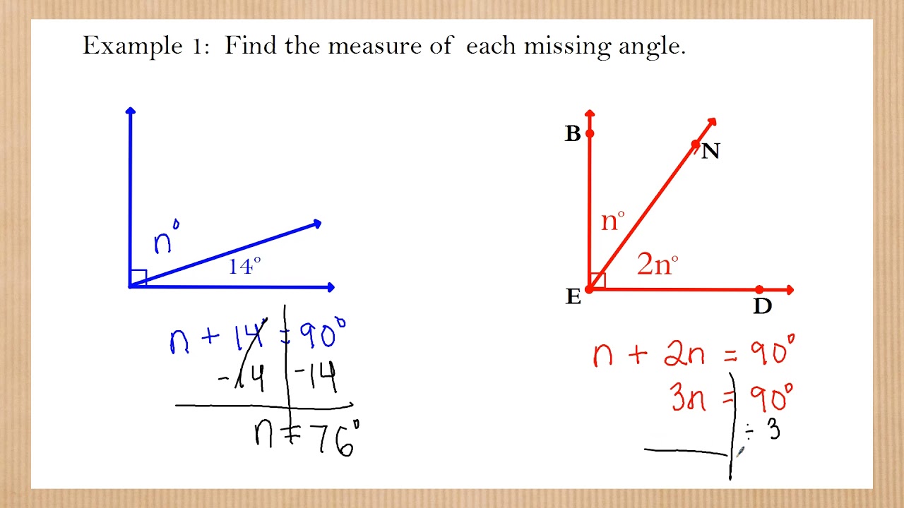 Angles And Equations Youtube