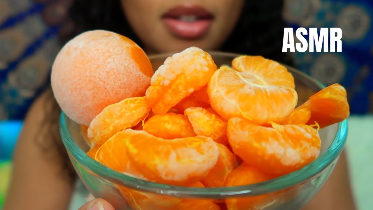 Asmr Frozen Oranges Eating Sounds рџќљ Youtube