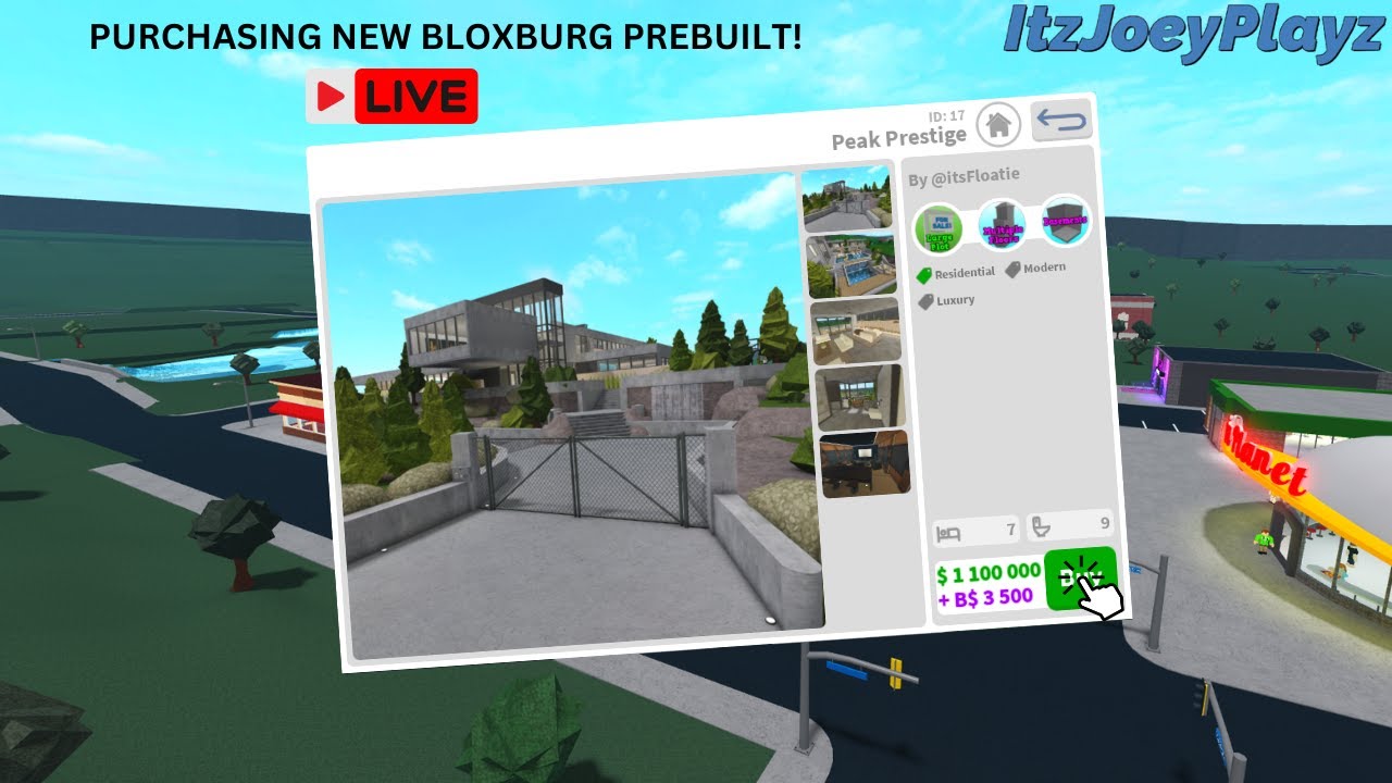 Buying The New Bloxburg Prebuilt Youtube
