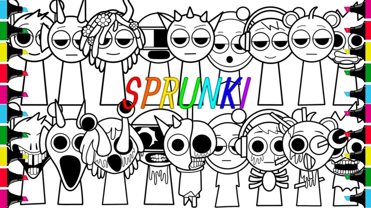 Incredibox Sprunki New Coloring Pages How To Color All Sprunki Horror ...
