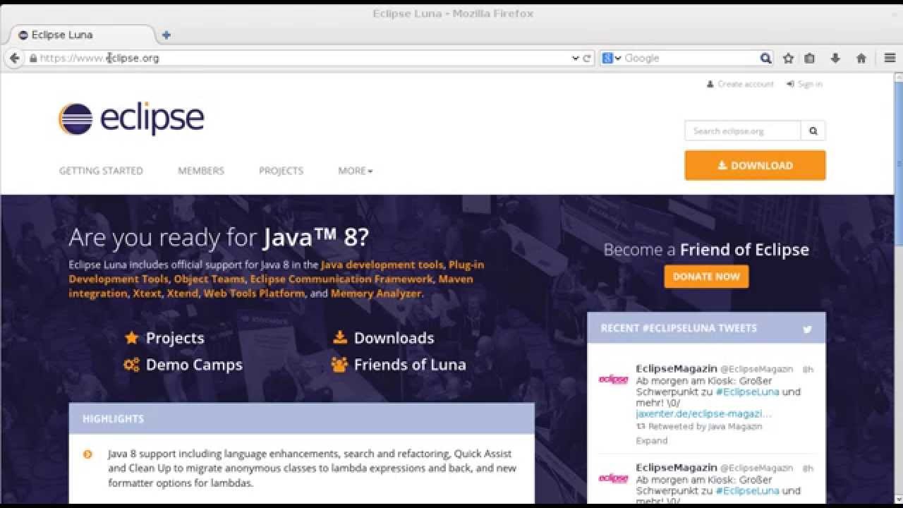 Java Ee Télécharger Eclipse Youtube