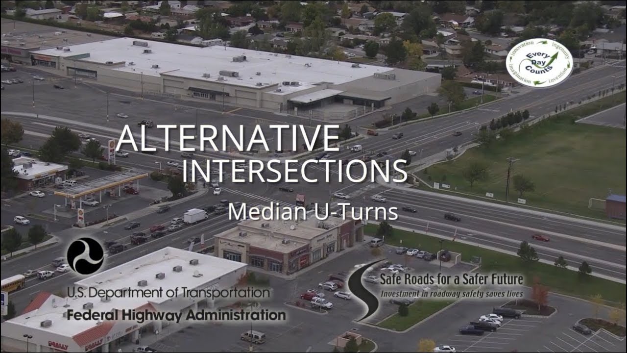 Alternative Intersections Median U Turns Youtube