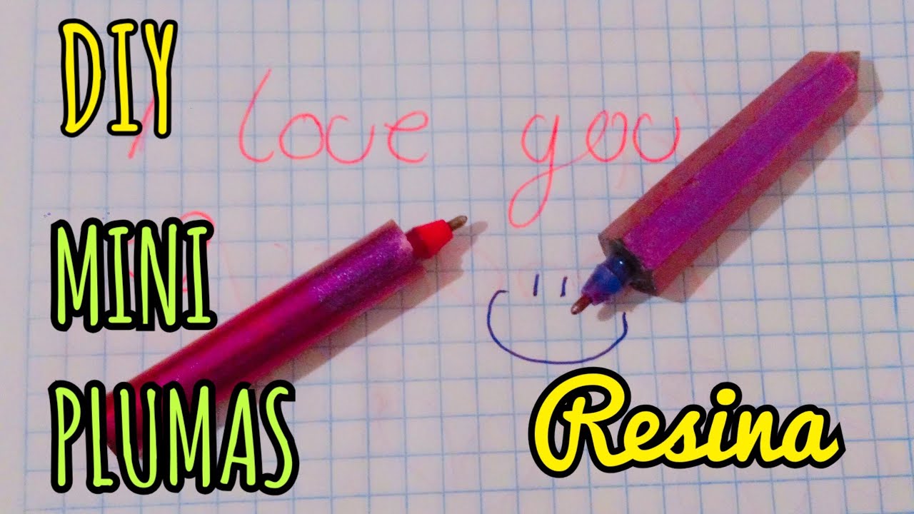 Haz Tus Propias Plumas Tutorial Mini Plumas Con Resina Youtube