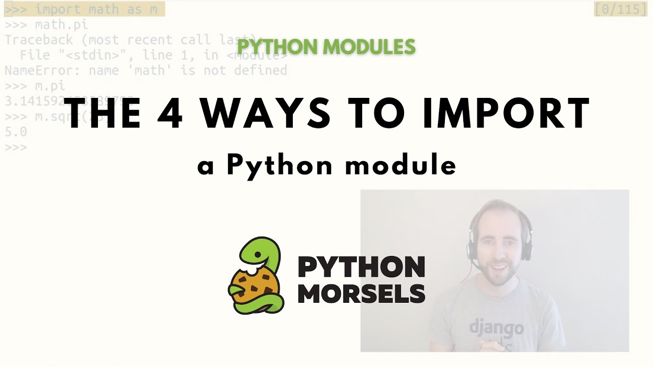 4 Ways To Import A Module In Python Youtube