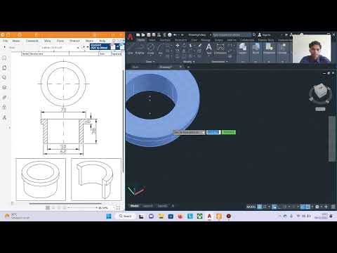Autocad 3d Latihan 1 Youtube