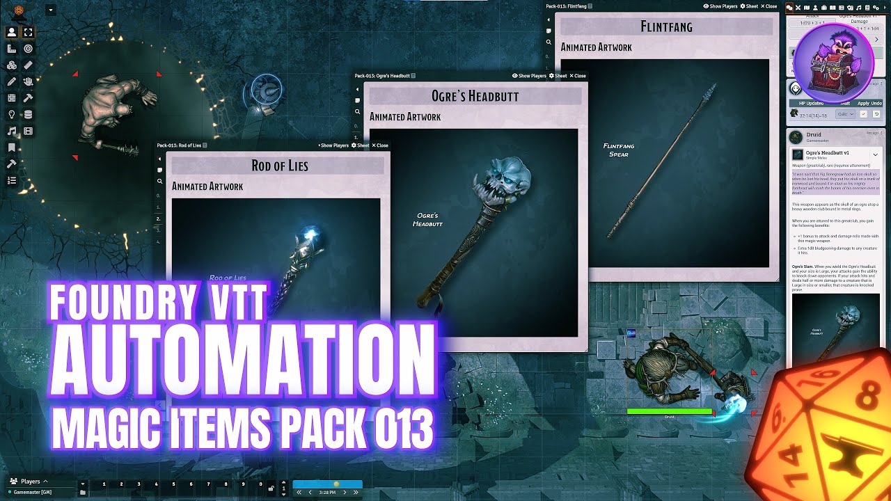 Foundry Vtt Modules D D Magic Items Pack 013 Youtube
