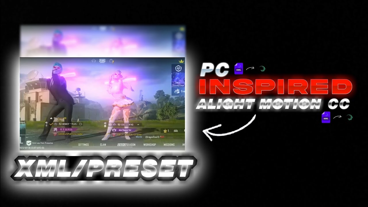 Pc Inspired Cc In Alight Motion Xml Preset Ae Cc In Alight Motion