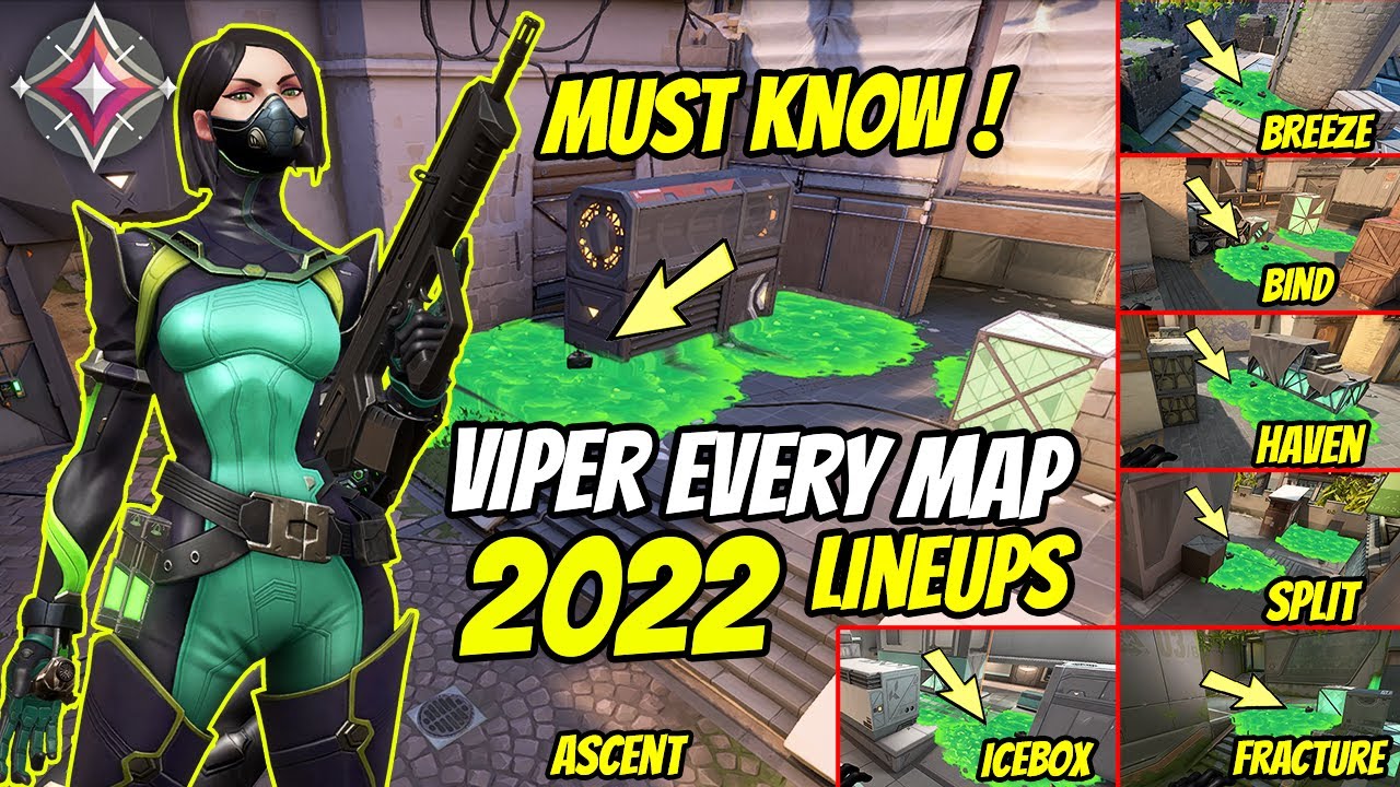 2022 Viper Every Map Lineups Begginner Guide To Show To Your Friends