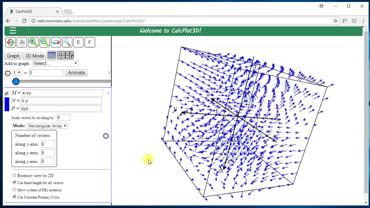 Calcplot3d 1 Youtube