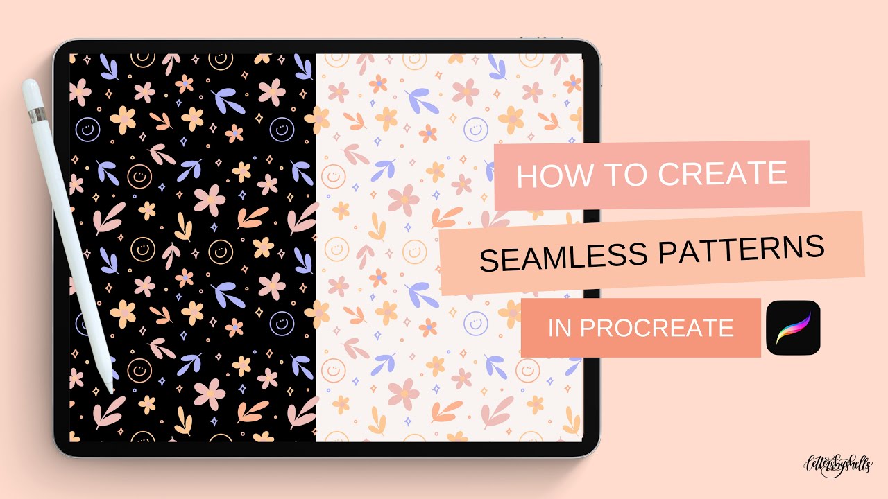 How To Create Seamless Patterns In Procreate ёям ёям ёяшк Youtube