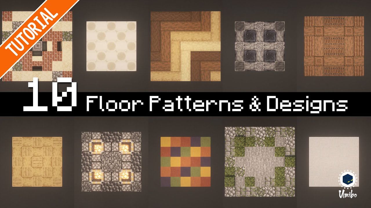 10 Floor Patterns And Designs For Minecraft Youtube