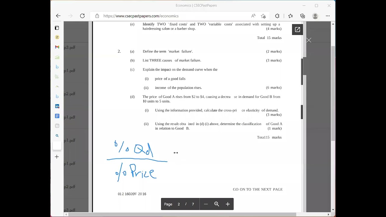 2016 Economics Paper 2 Part 1 Youtube