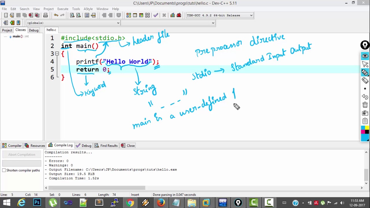 25 Hello World Program Youtube