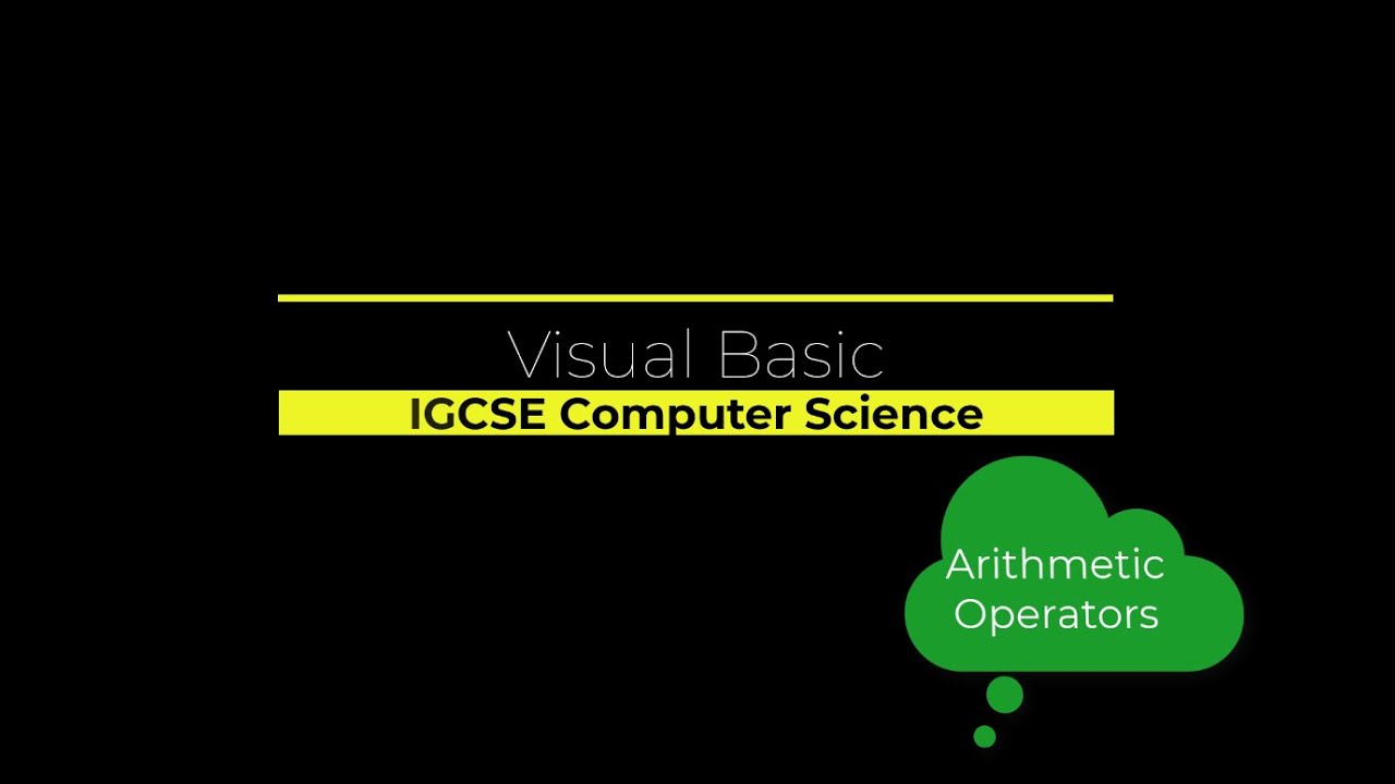 Visual Basic Arithmetic Operators Youtube