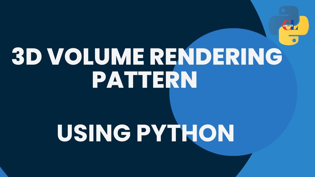 3d Volume Rendering Pattern Using Python Youtube