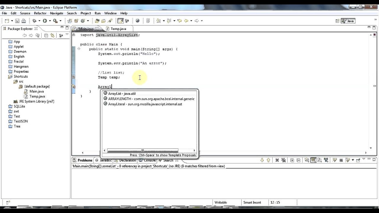 Java Eclipse Shortcuts Tips And Tricks For The Eclipse Java Ide Youtube