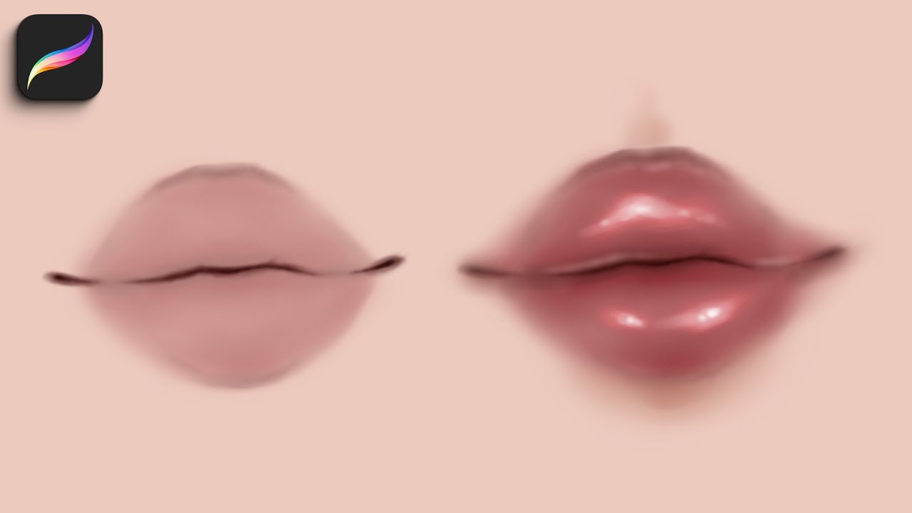 Easy Lip Shading Tutorial Procreate Tutorial Youtube