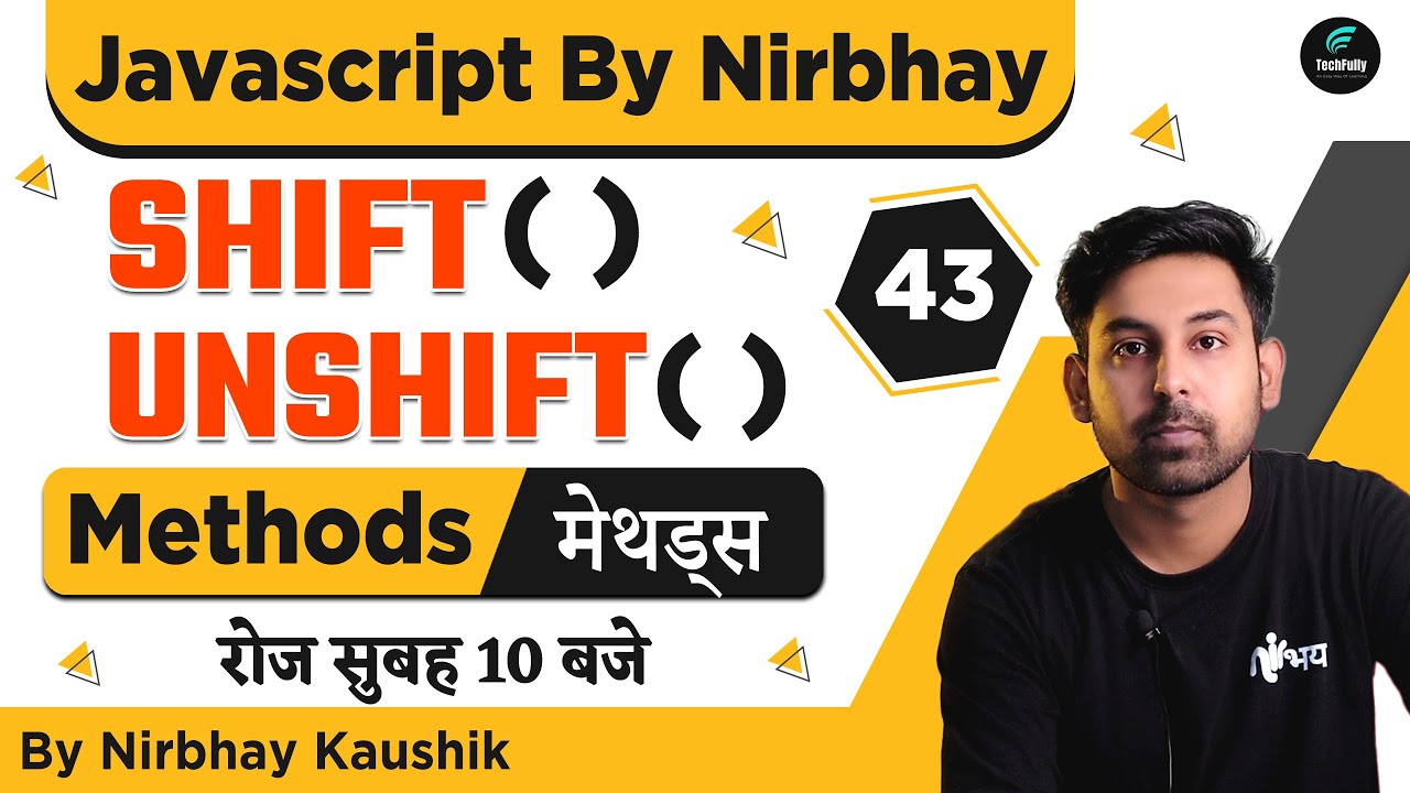 Shift Unshift Methods With Example In Javascript Array In