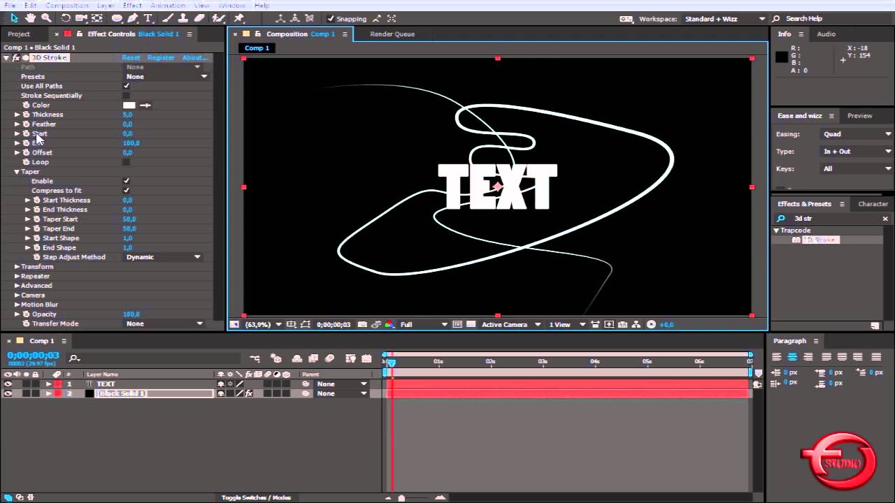 After Effect Tutorial 3d Stroke Youtube