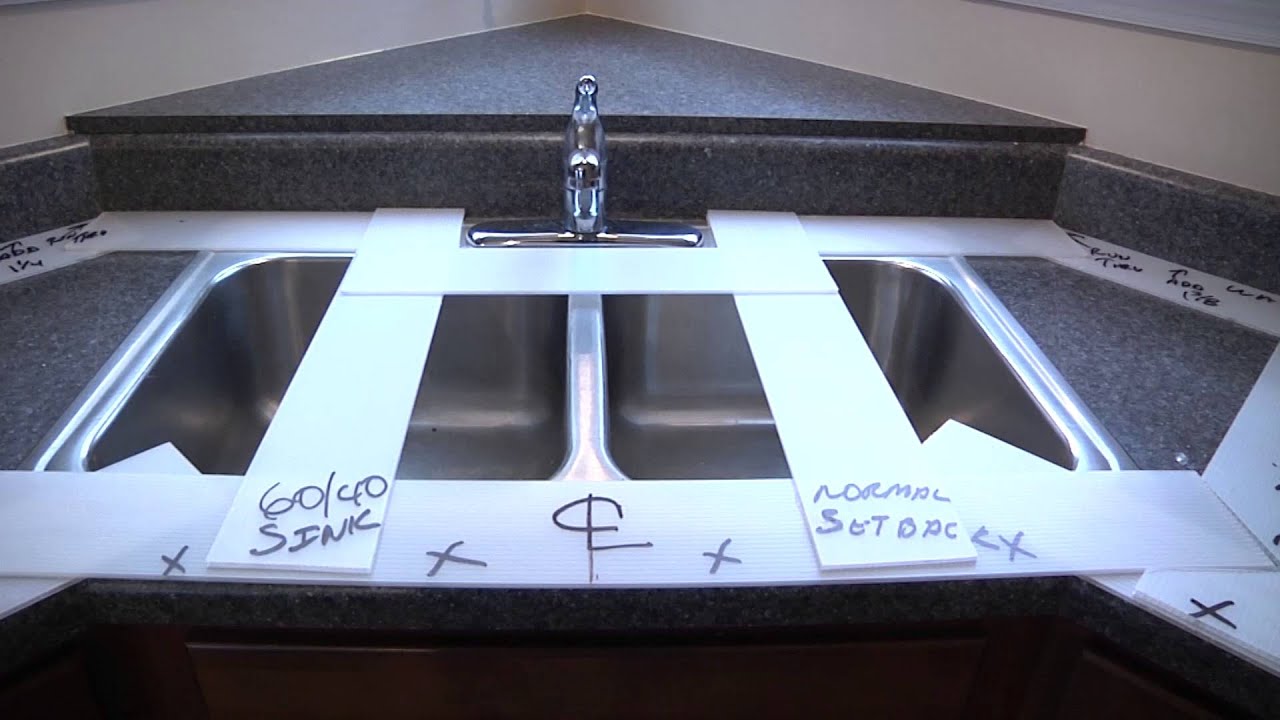 The Granite Countertop Template Process Youtube