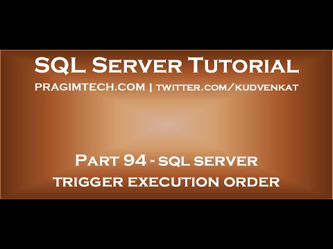 Sql Server Trigger Execution Order Empower Youth