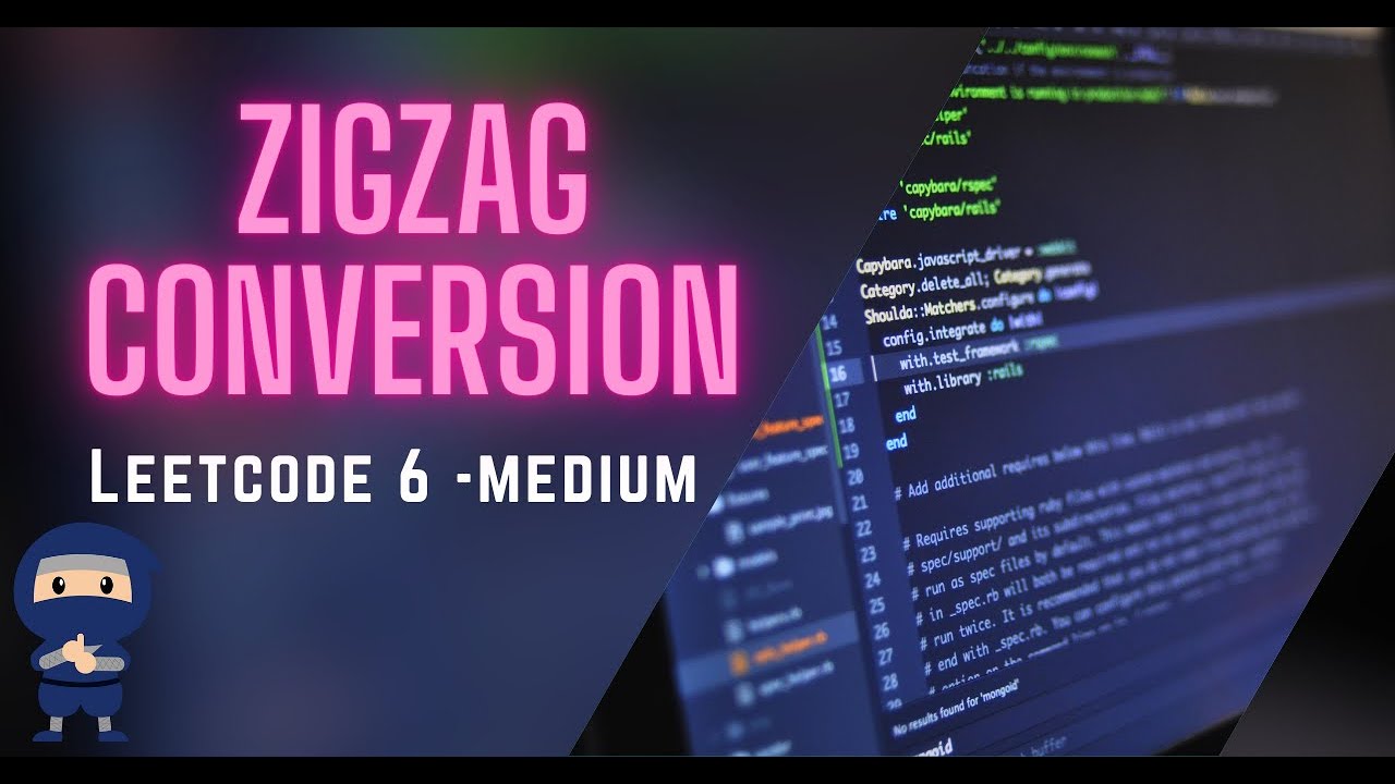 Zigzag Conversion Leetcode 6 Python Javascript Java C Youtube