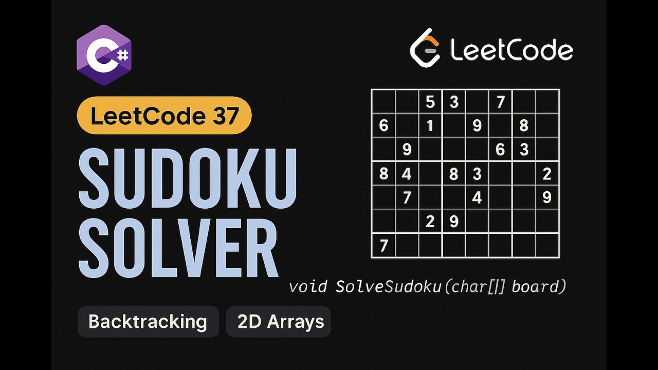 Leetcode 37 Sudoku Solver C Solution Backtracking Algorithm