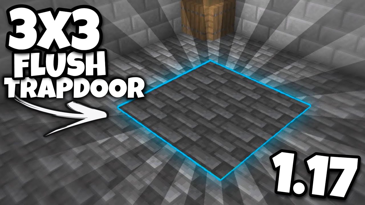Easy 3x3 Flush Trapdoor For Minecraft Bedrock 1 17 Ps4 Ps5 Xbox