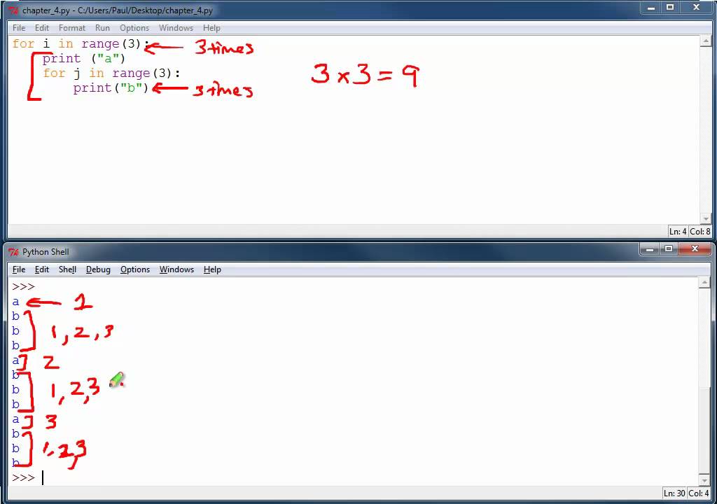 Chapter 4 Nested For Loops Youtube