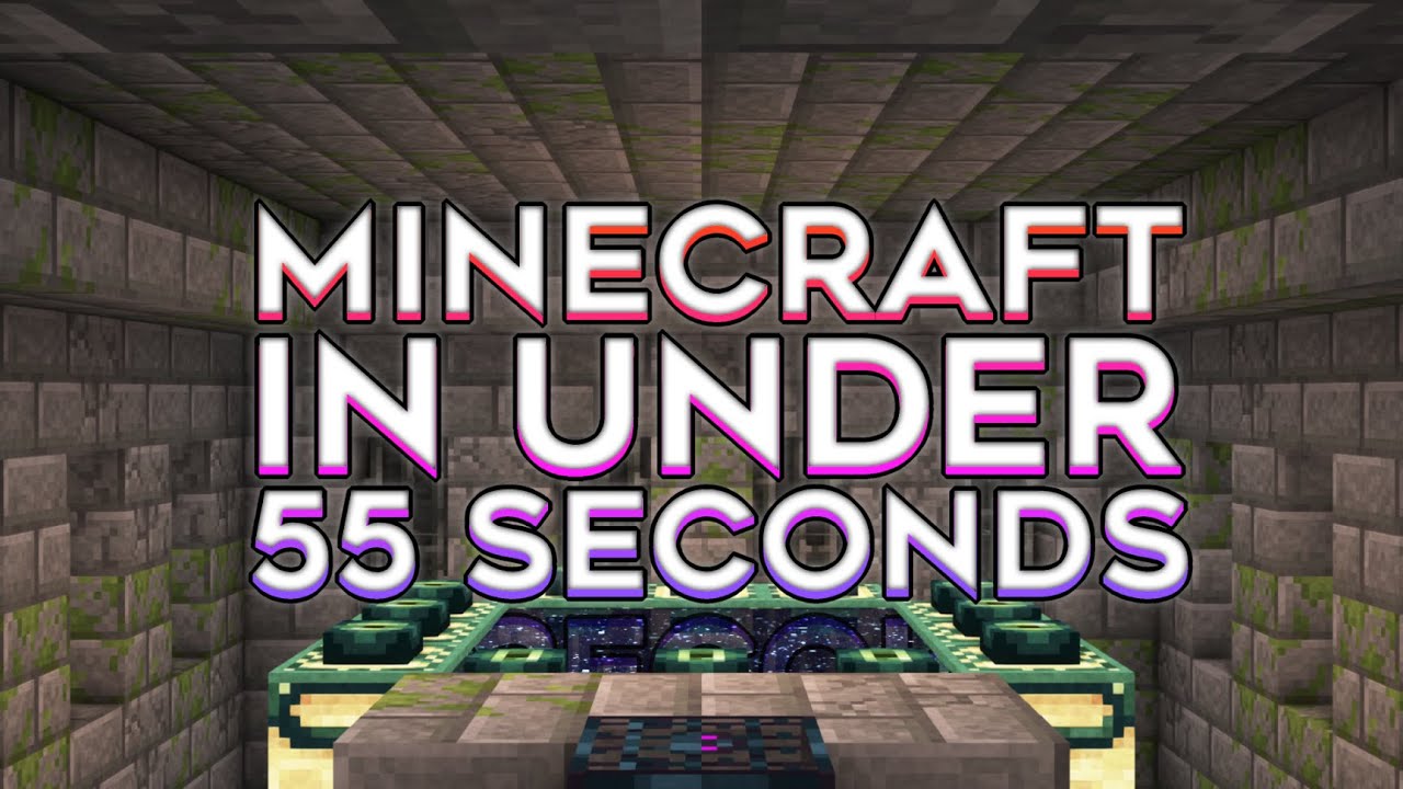Minecraft Any Beaten In Under 55 Seconds Glitchless Tas Youtube