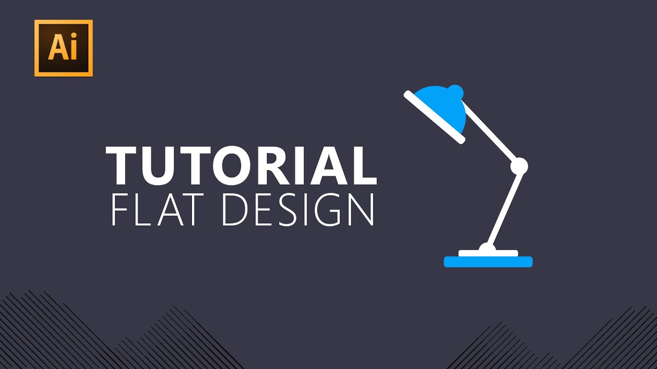 Infographics Illustrator Desk Lamp Flat Design Tutorial Youtube