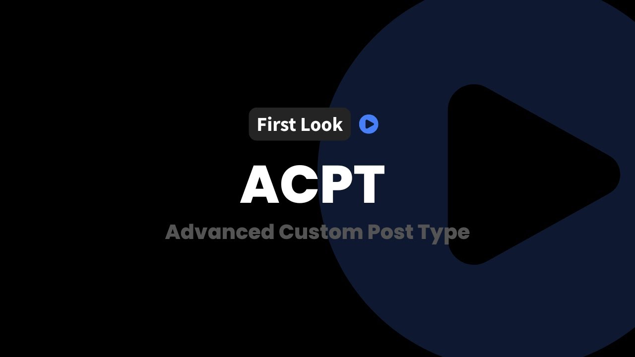 Influencewp First Look Acpt Advanced Custom Post Type Youtube