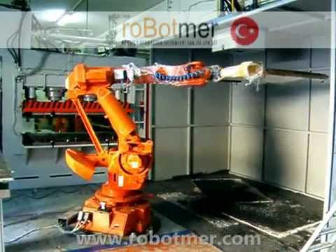 Abb Irb 6400 Robot Spraying Robot Spreyleme Robot Youtube