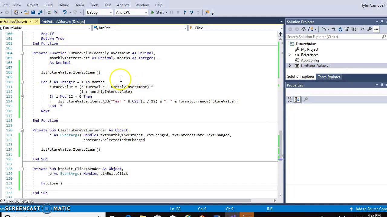 Visual Basic 1 Unit 5 Exercise 10 2 Youtube