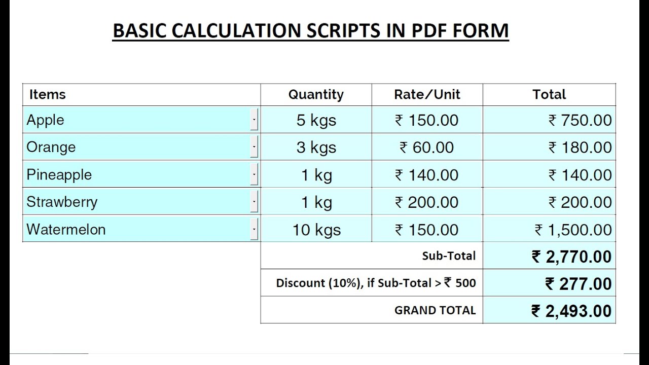 Calculations In Adobe Acrobat Pro Dc Altbro