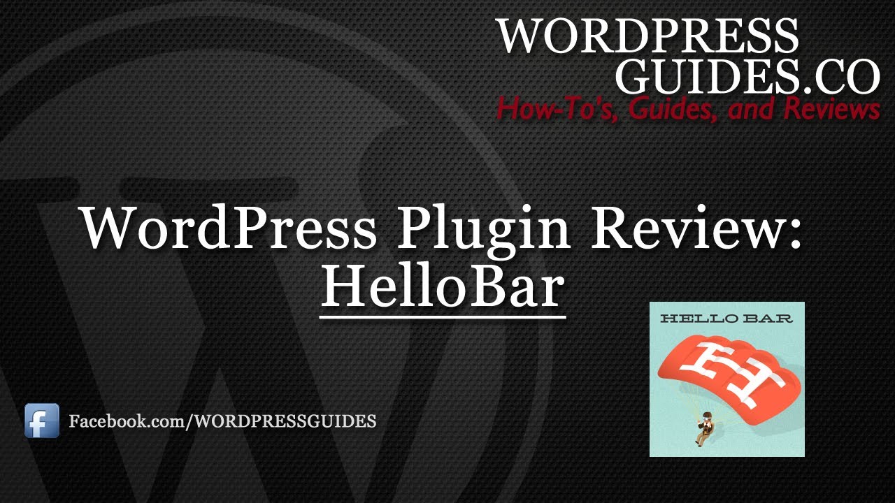Hellobar Wordpress Plugin Review Youtube