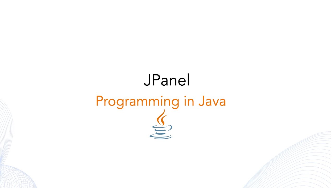 Jpanel In Java Youtube