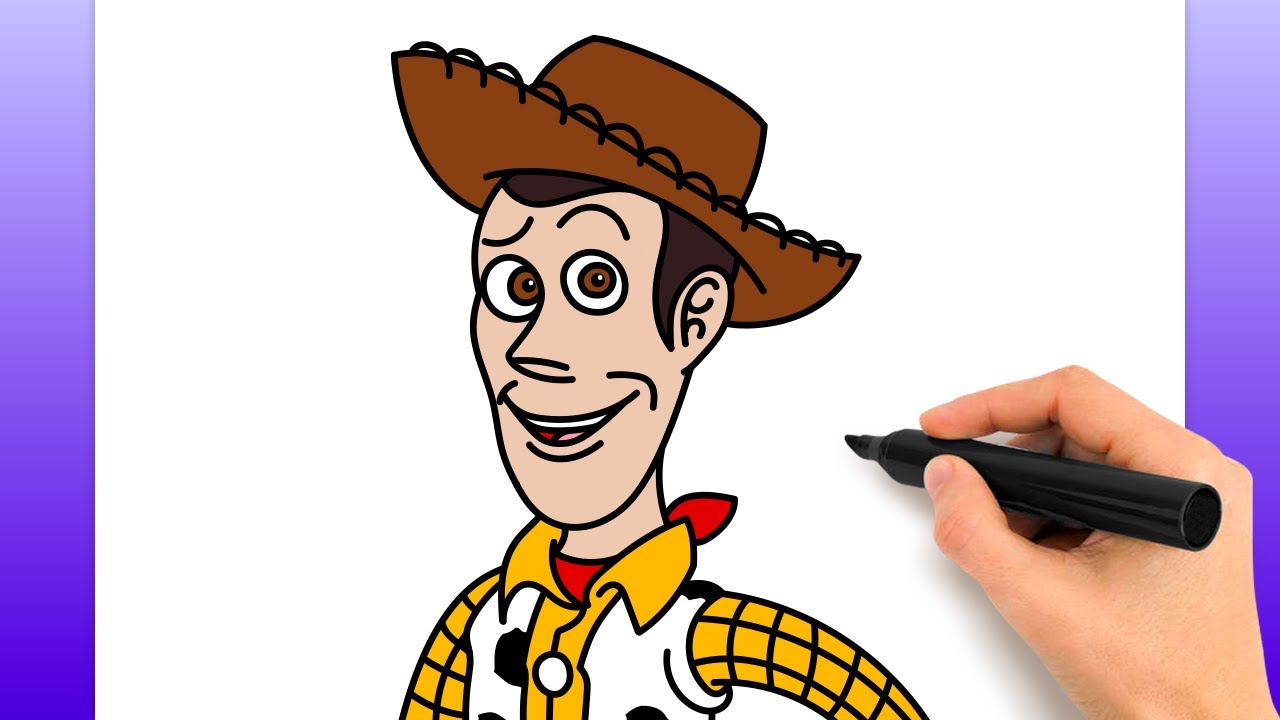 Cómo Dibujar A Woody De Toy Story Tutorial De Dibujo Fácil Youtube