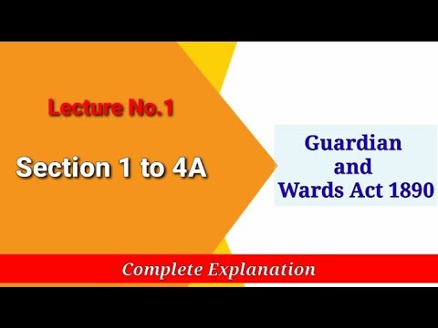 Section 1 To 4a Guardian And Wards Act 1890 Chapter 1 Preliminary