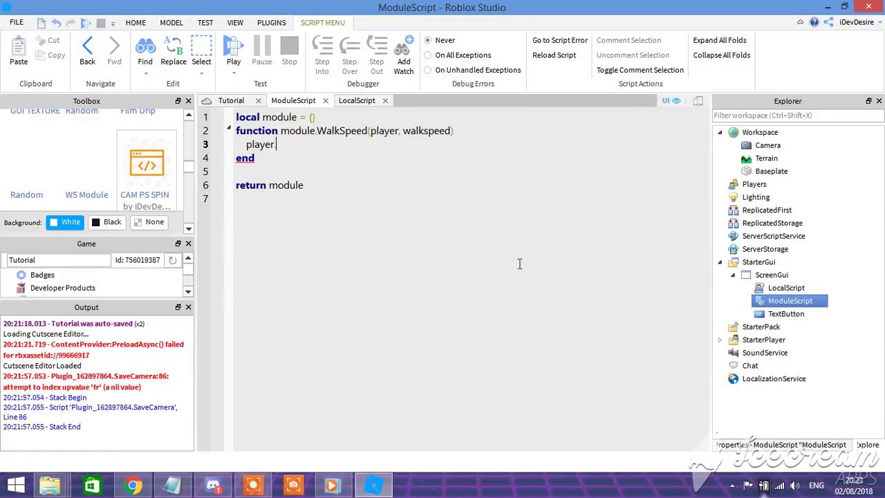 Run Module Script Tutorial Youtube