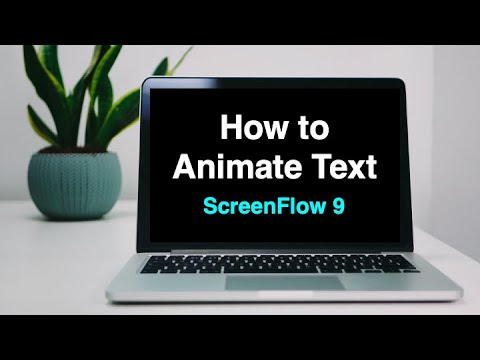 How To Animate Text In Screenflow 9 Youtube