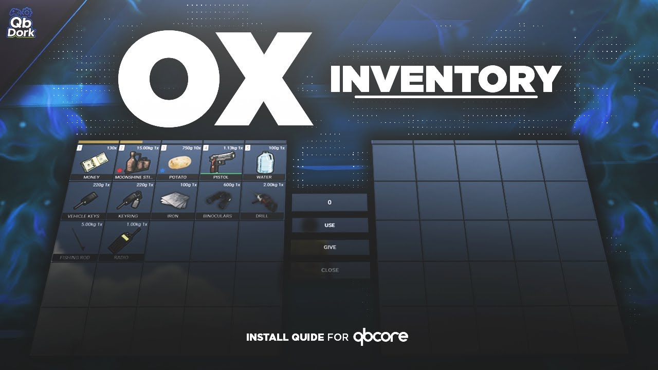 How To Install Ox Inventory For Qbcore 2025 Fivem Tutorial Youtube
