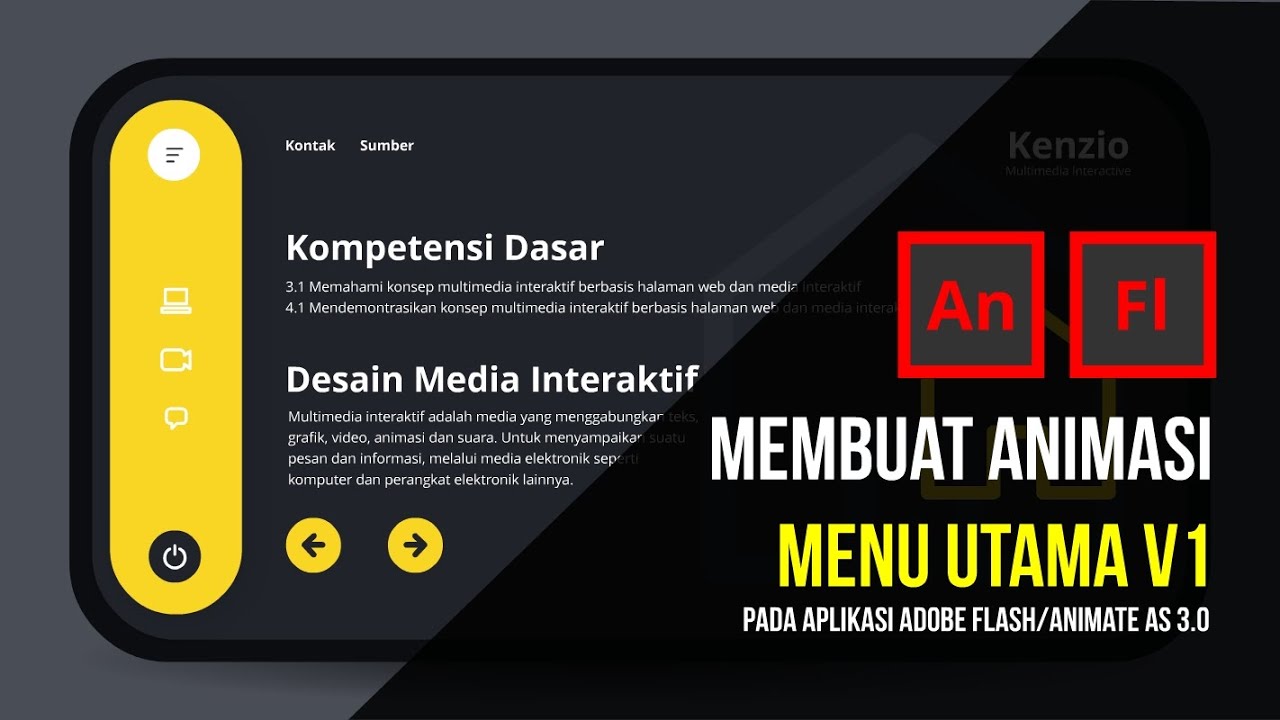 Tutorial Membuat Animasi Menu Utama Sederhana Versi 1 Desain Media