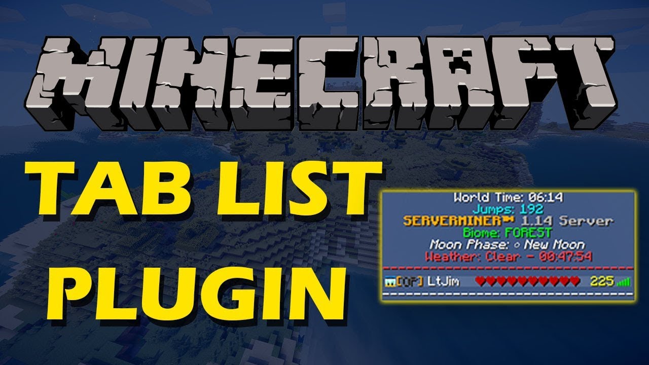 Customise Your Tab List In Minecraft With Tab List Plugin Youtube