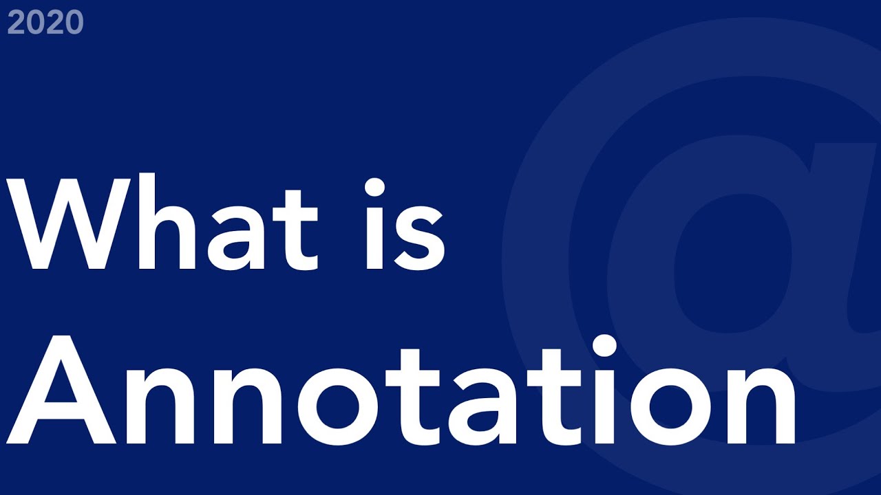 Java Annotations Introduction To Annotations Youtube